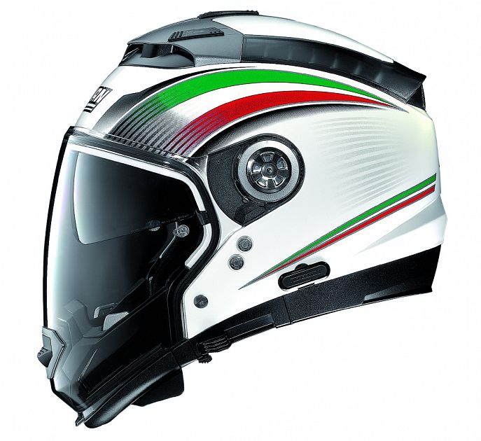 Nolan N44 Open Face/Full Face Helmet - white - Eurobike Wholesale Ltd