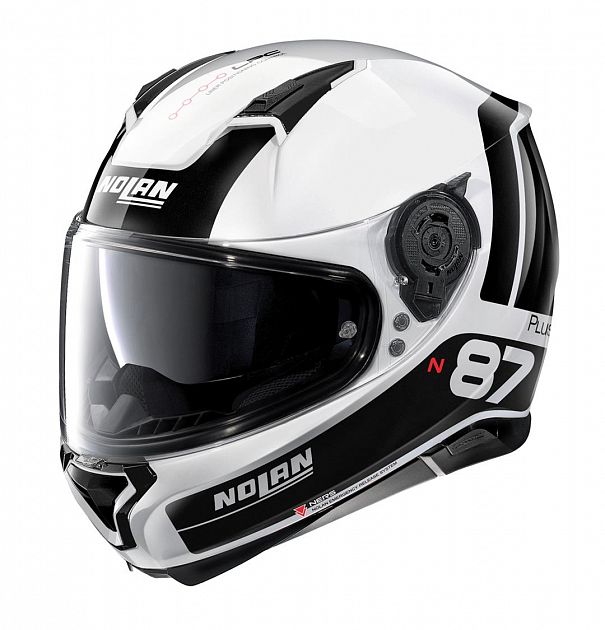 Nolan N87 Plus Full Face Helmet - white/black - XS only - Eurobike ...