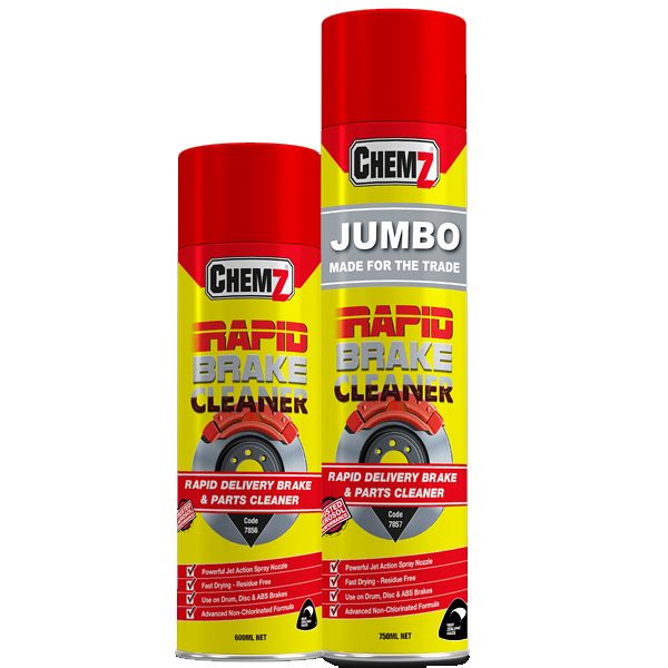 Chemz Rapid BrakeClean - (600 or 750 ml) - Eurobike Wholesale Ltd